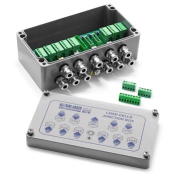 RS485 junction box for up to 10 digital load cells. | 60DA01019